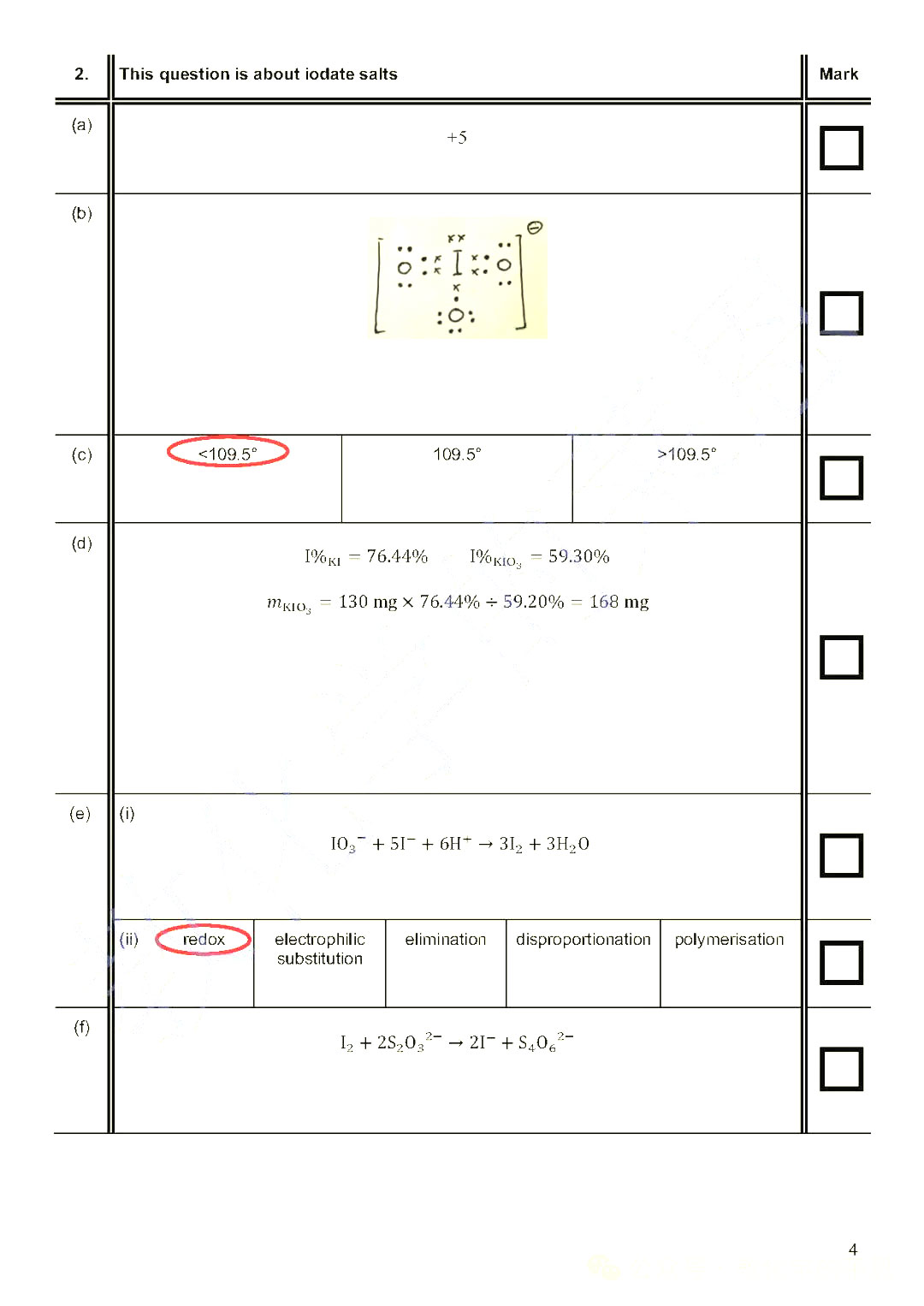 2024年英国化学奥林匹克（UKCHO）试题及答案（网友版）_自主选拔在线